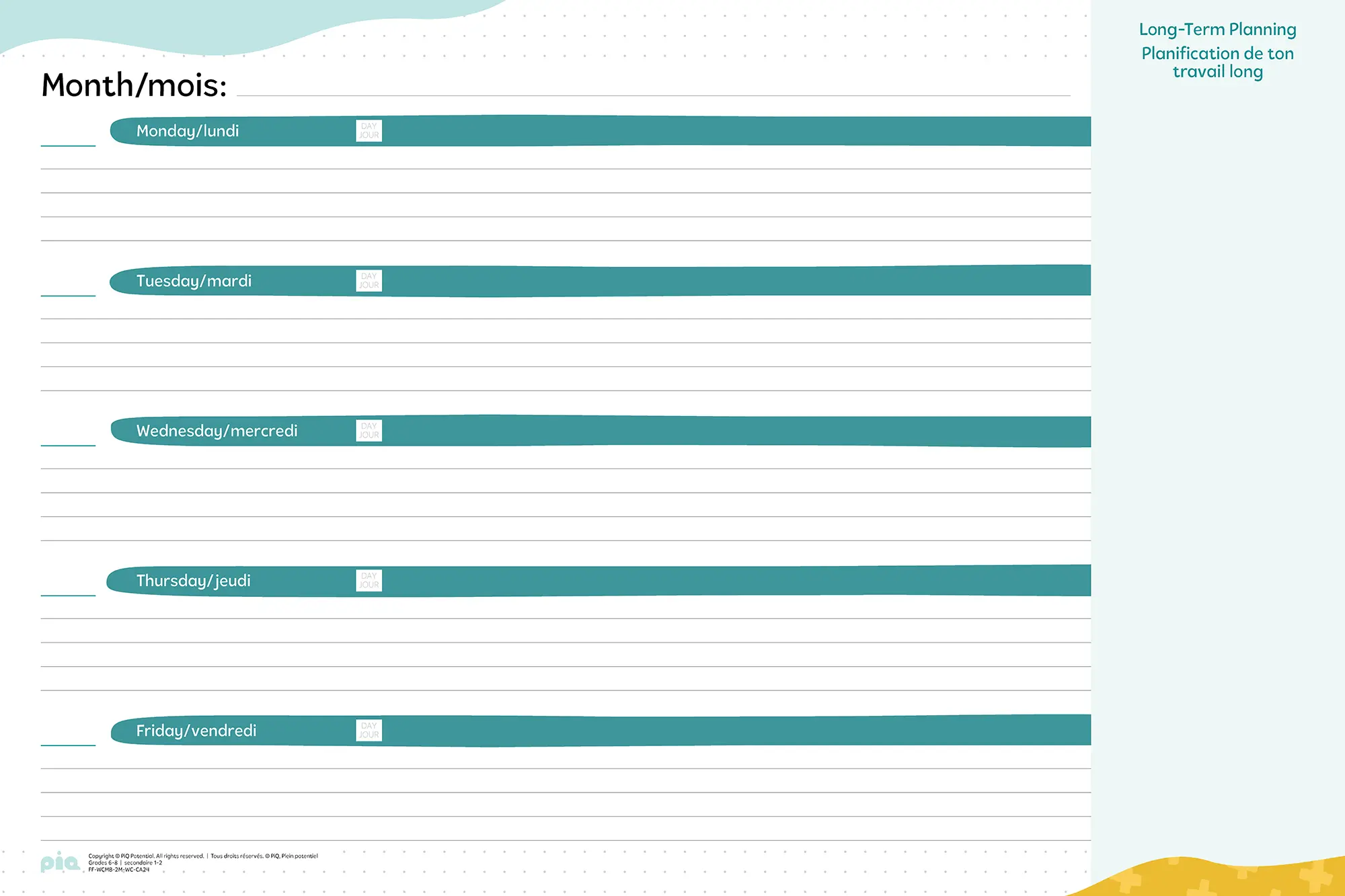 Wall Calendars for Schools - PiQ Potential | PiQ Potential